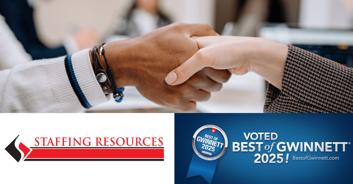 Staffing Resources Named Best of Gwinnett for the 24th Consecutive Year